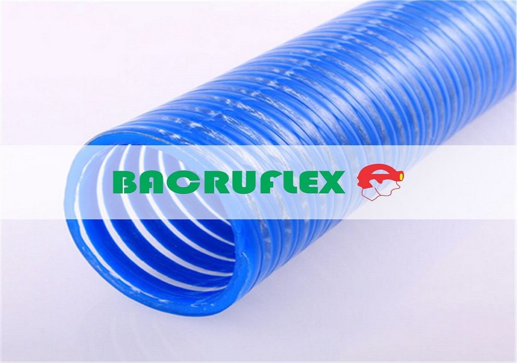 Manguera para agua potable, manguera pvc azul anillada