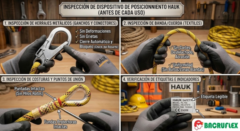 ¿Cómo inspeccionar un dispositivo de posicionamiento Hauk antes de cada ...